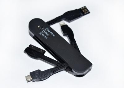 Cina Coltello di esercito 4 in 1 micro multifunzionale/4pin 10cm del cavo di USB per il cellulare in vendita