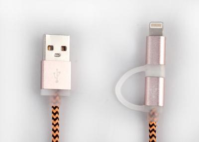 Cina cavo multifunzionale di USB di colore multiplo 2A, USB C/micro USB per Android in vendita