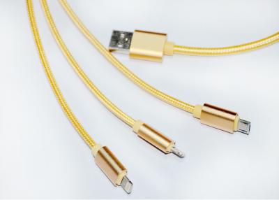 Cina Cavo multifunzionale ad alta velocità triplo di USB con 2 il micro USB/1 tipo C USB in vendita