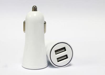 Cina Adattatore doppio bianco del caricatore dell'automobile della sigaretta del Usb con la funzione di carico veloce in vendita