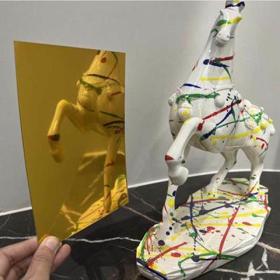 Blue And Gold Color Mirror Finish Aluminum Coil Coated Mirror Aluminium Material