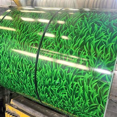 China Prime Quality Color Coated Pattern Steel Coil 10-20um Film Coating for sale