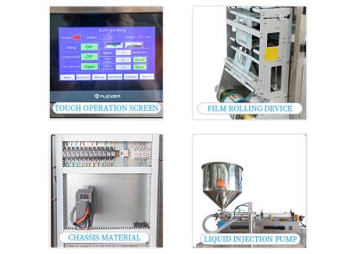 중국 CPP 45deg 각 소스 부대 자동적인 액체 포장기 SS304 토마토 풀 판매용