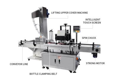 China 1.5KW Soda Glass Capping Automated Bottle Filling Machine SS304 130mm Dia for sale