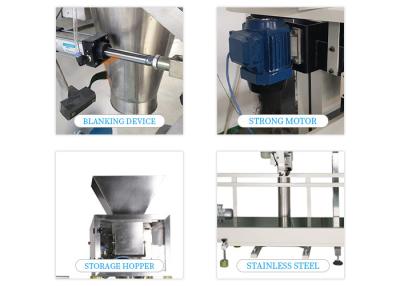 중국 10kg에서 50kg 자동적인 무게를 다는 패킹 가늠자 기계 열려있는 입 자루에 넣기 장비 판매용