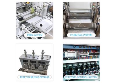 중국 N95 KN95 기계 4.5KW 단일 위상을 만드는 반자동 안면 마스크 판매용