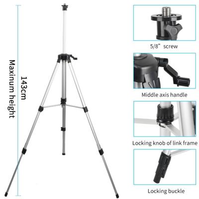 Cina Carico leggero del treppiede 3kg del livello del laser di altezza regolabile di 1430mm in vendita