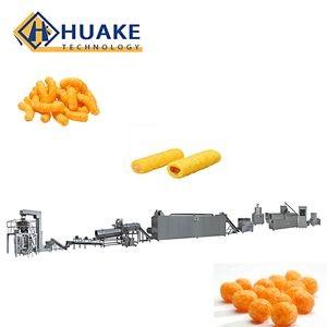 China Chocolate Filling Core Filled Puff Snacks Food Making Machines for sale