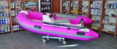 Chine Semi - tube gonflable de bateaux de NERVURE de FRP couleur de rose de longueur de 3,3 mètres à vendre