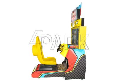 Chine Le bien mobilier pose le lecteur à quatre roues machine de vidéo d'arcade de simulateur de voiture de course d'écran de 42 pouces à vendre