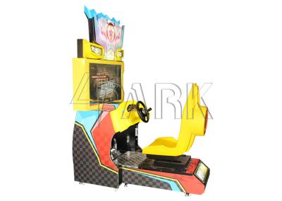 Chine Le bien mobilier pose le lecteur à quatre roues machine de vidéo d'arcade de simulateur de voiture de course d'écran de 42 pouces à vendre