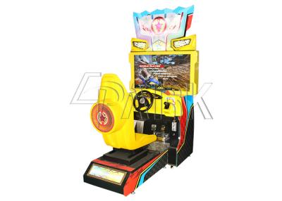 Chine Le bien mobilier pose le lecteur à quatre roues machine de vidéo d'arcade de simulateur de voiture de course d'écran de 42 pouces à vendre