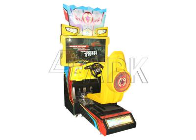 Chine Le bien mobilier pose le lecteur à quatre roues machine de vidéo d'arcade de simulateur de voiture de course d'écran de 42 pouces à vendre