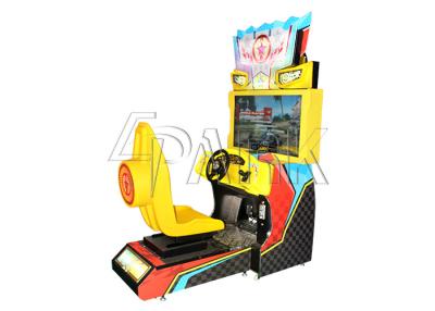 Le bien mobilier pose le lecteur à quatre roues machine de vidéo d'arcade de simulateur de voiture de course d'écran de 42 pouces