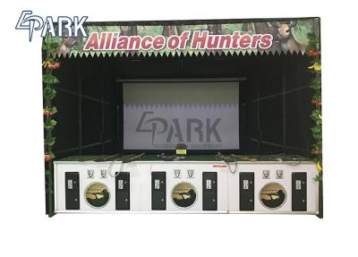 Chine Sens de jeu de tir de pistolet pneumatique d'écran de projecteur vrai chassant des joueurs d'EPARK 6 tirant la machine de jeu vidéo de simulateur à vendre