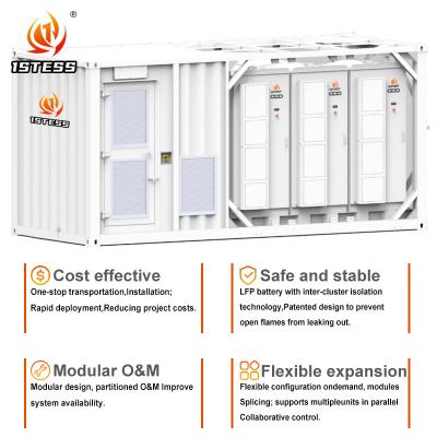 中国 パーソナライズ可能な 1mwh 5mwh 10mwh 産業用商用エネルギー貯蔵システム容器 BESS容器 エネルギー貯蔵 販売のため