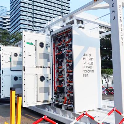 中国 大型 カスタマイズされた統合電池容器 1000kw 1000kwh 1mw 1mwh BEss容器 エネルギー貯蔵システム 太陽電池容器 販売のため
