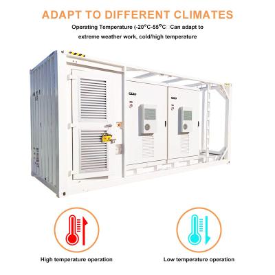 中国 エネルギー貯蔵システム リチウム電池 電源容器 液体冷却 500KWh 1MWh 2MWh 容器 エネルギー貯蔵 販売のため