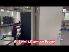 5.12kWh 벽걸이형 ESS 51.2V 100Ah >6000 사이클 수명