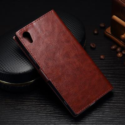 Cina Cassa resistente ai colpi del cuoio di Sony Xperia per XA1 la scanalatura di carte variopinta di morbidezza tre in vendita