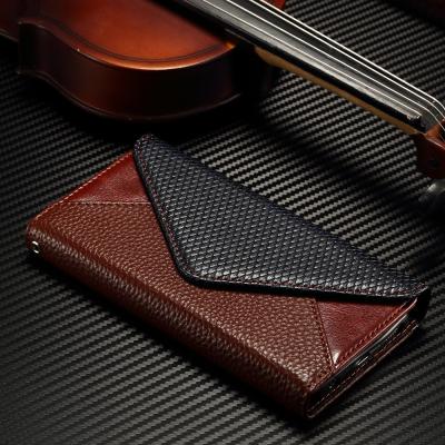 Cina Cassa del portafoglio del cuoio di Samsung del bordo del modello S7 del serpente nessun fessure per carta del graffio tre in vendita