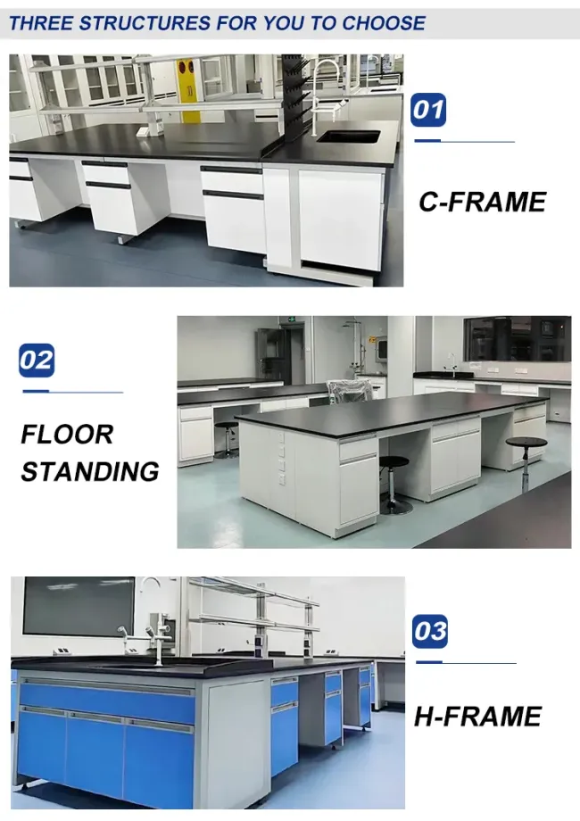 Modern Design Full Steel Chemistry Physical Biologic Lab Table Bench
