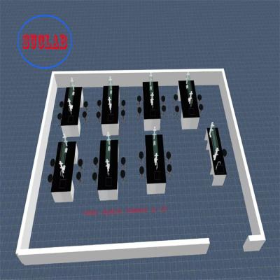 China Customizable Chemistry Lab Bench  Manufacturers With DTC Hinge Silent Rail And Brass Faucet for sale