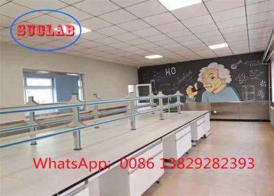 China Customizable Fire Resistant Chemistry Lab Benches with Multi Cabinets and Excellent Customer Service en venta