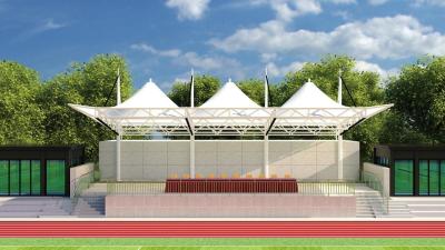 Stadium Canopy Tensile Membrane Structure Tensile Roof Covering For Sports