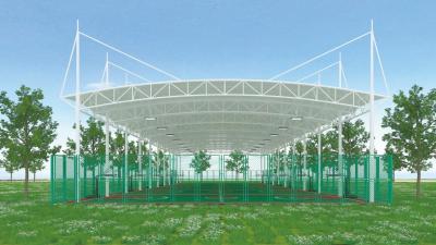 Quality Stadium Canopy Tensile Membrane Structure Tensile Roof Covering For Sports for sale