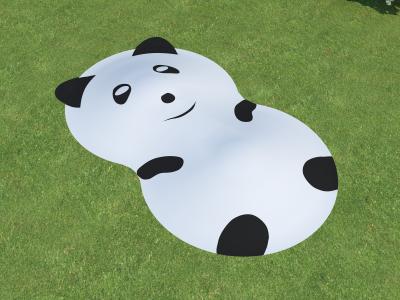 China Panda Jumping Cloud Inflatable Trampoline for Indoor Playgrounds for sale