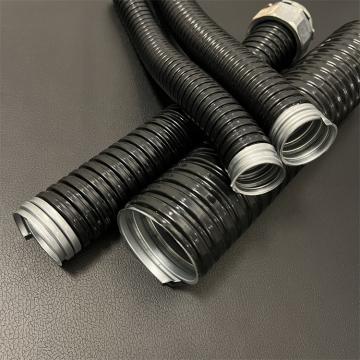 UL Listed Electrical Metal Flex Conduit showing corrugated design and metal construction