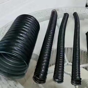 Flexible steel conduit with threaded hose connection