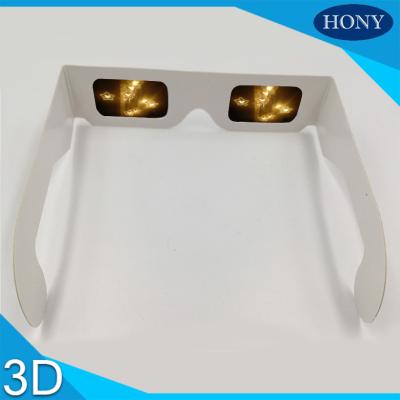 중국 크리스마스 별 미소 회절 3d 불꽃 놀이 유리는 색깔 라이트급 선수를 주문을 받아서 만들었습니다 판매용