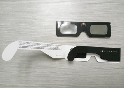 China Vidros do eclipse para olhar o ponto de Sun - máscaras solares seguras do eclipse do cartão à venda
