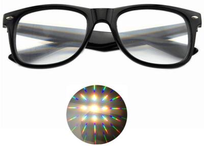 Cina Ultimi vetri di diffrazione - vetri di rave di stile dell'arcobaleno 3D di effetto EDM del prisma 3D in vendita