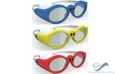 China Vidrios del vínculo 3D de los niños DLP recargables para el sistema del cine de Xpand 3D en venta