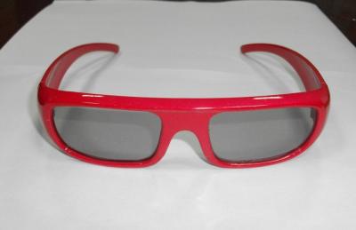 Chine La circulaire en plastique de cadre rouge a polarisé les verres 3D pour le cinéma à vendre