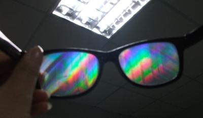 中国 雑誌、プラスチック回折ガラスを見る明確な 3d 花火ガラス 販売のため