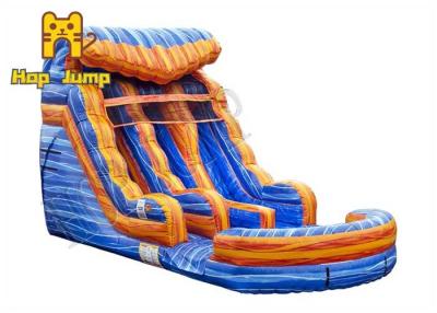 中国 子供Inflatablesは水公園のための膨脹可能な水スライドの弾力がある城に大理石模様をつけた 販売のため