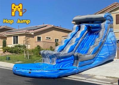 中国 裏庭の子供のInflatablesの倍の車線のスリップおよびスライド13ft 14ft 販売のため