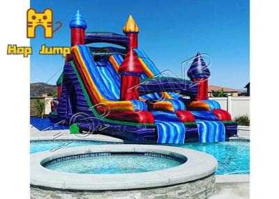 China O cloreto Polyvinyl do SALTO do LÚPULO caçoa a casa do salto de Inflatables e a corrediça de água combinados à venda