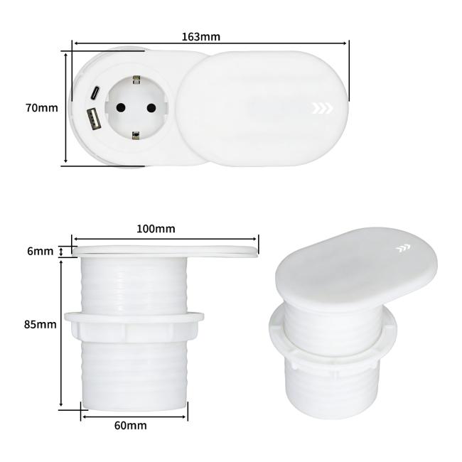 sofa socket size
