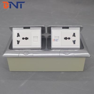 China Aluminum Alloy Pop Up Socket Slow Bounce Design for Smooth Operation Customizable Power Supply for sale