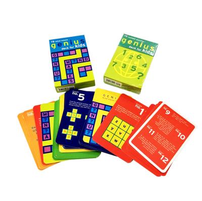 중국 카드놀이를 하는 하드보드 맞춘 프린팅, 70x120mm 인쇄할 수 있는 메모리 게임 카드 판매용