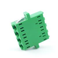 LC/APC Optic Fiber Adapter Eared Square Transformation in Green Color