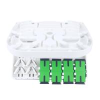Quality 5 FTTX 4 Cores Plastic Fiber Optic Faceplate Socket Panel for and FTTX for sale