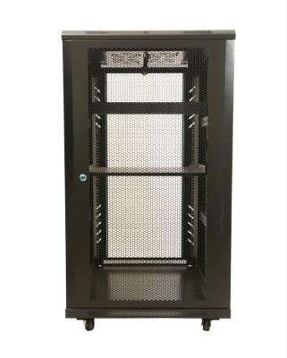 Chine Armoire de réseau intérieur avec porte en verre durci de 19 pouces et acier laminé à froid SPCC à vendre