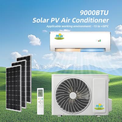중국 9000-12000BTU 태양광 에어컨 550W 패널 판매용