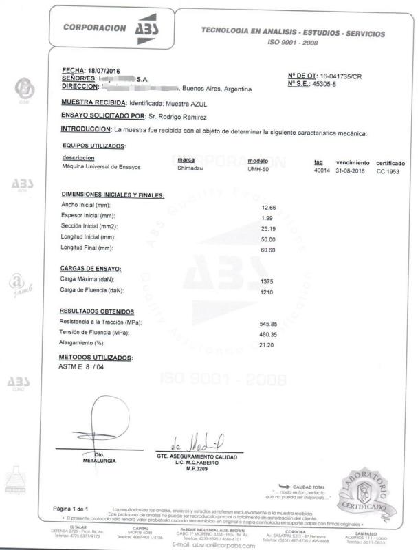 ISO9001 - Guangdong ORBIT Metal Products Co., Ltd